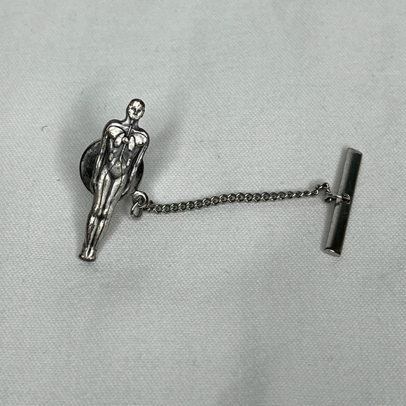 Accessories | Vintage Anatomy Of The Human Body Silver Tie Tack Pin ...